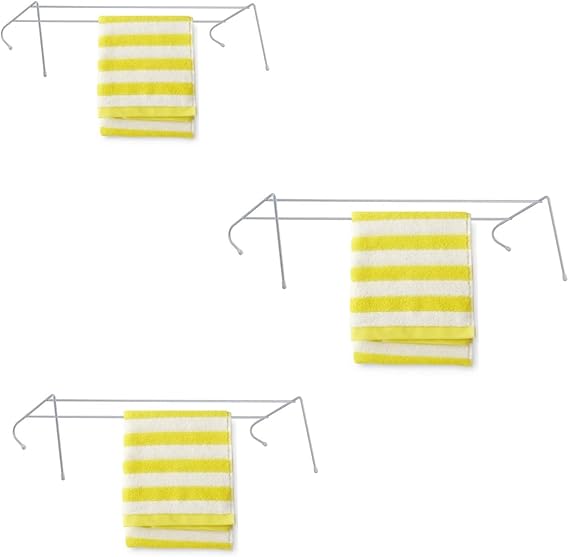 KHAPALWAK Set of 3 Radiator Clothes Airer with 2 Bars, Heavy Duty ...