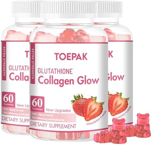 Amazon.com: Multi Collagen Protein Glow Beauty Collagen Gummies, Women ...