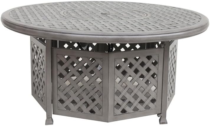 Amazon.com: Jane Modern Outdoor 52 Inch Round Firepit Table: Rust-Proof ...