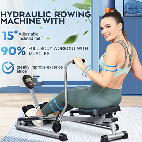 Snapklik.com : ANCHEER Rowing Machines For Home Use, Hydraulic Rowing ...