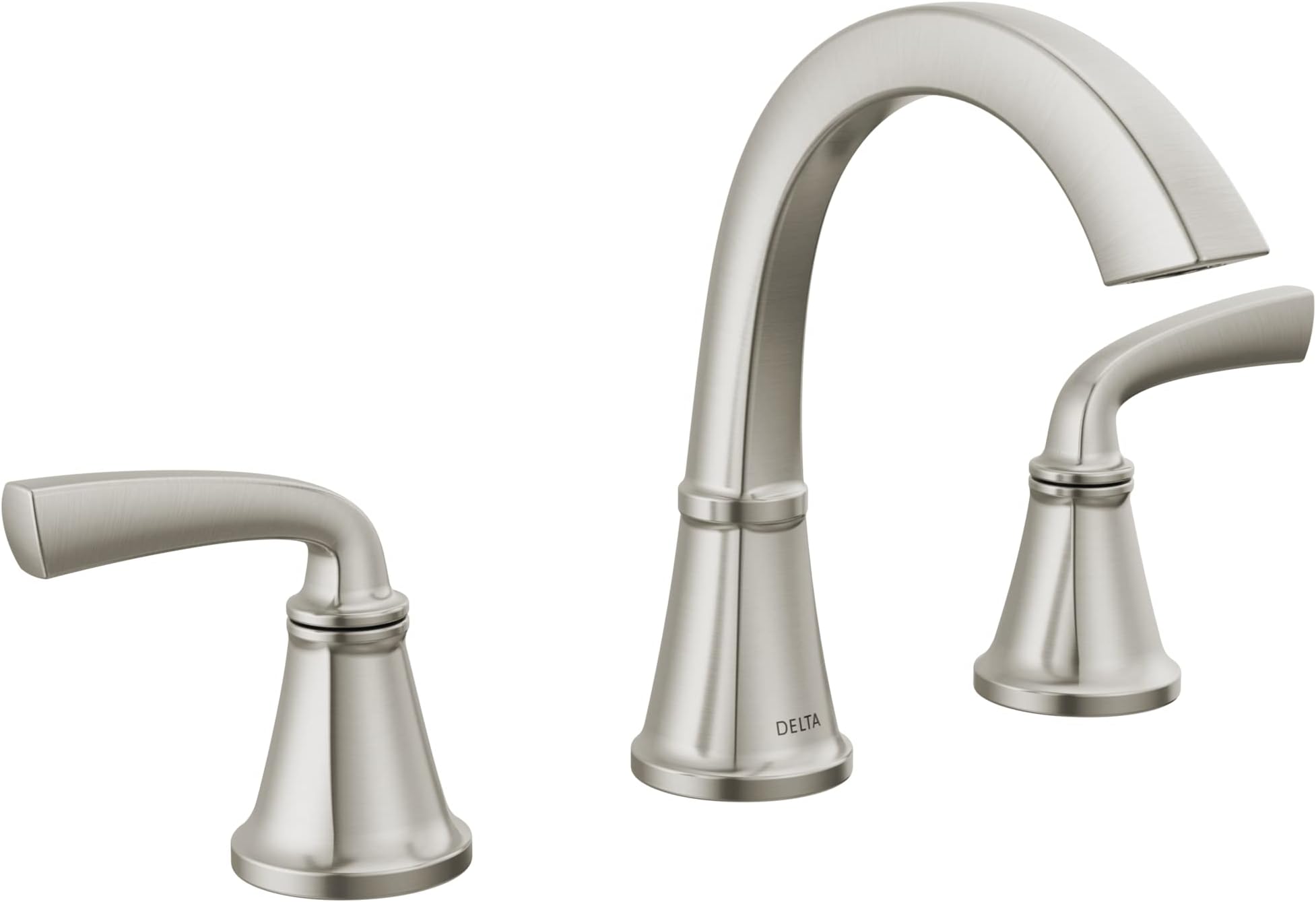 Moen Voss Polished Nickel Two-Handle Widespread Bathroom Faucet, Valve ...