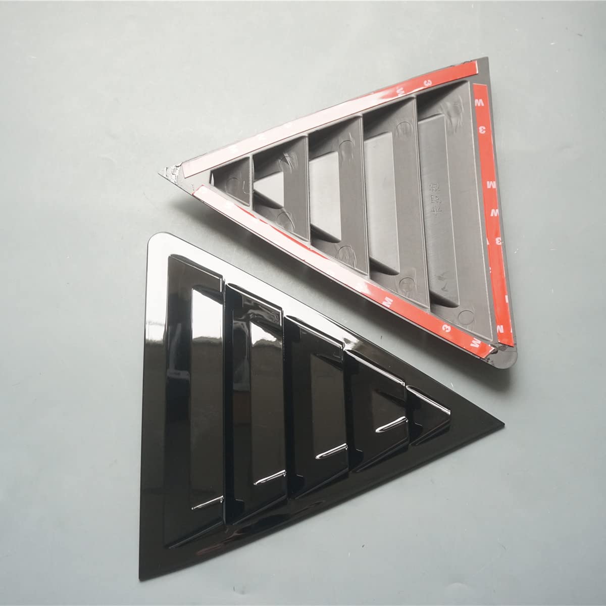Snapklik.com : ZiWen Sport Style Gloss Black Quarter Window Scoops ...