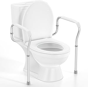 Amazon.com: ZOLIQUEX Toilet Safety Rail for Seniors with Easy Installation, Height Adjustable ...