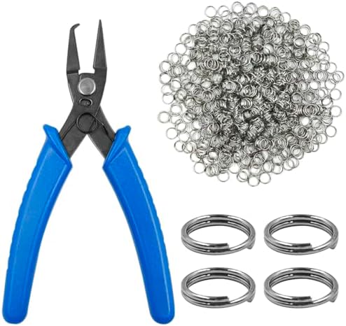 Amazon.com: Jewelry Pliers and Split Jump Rings Kit lyfLux 500 PCS 6 mm ...