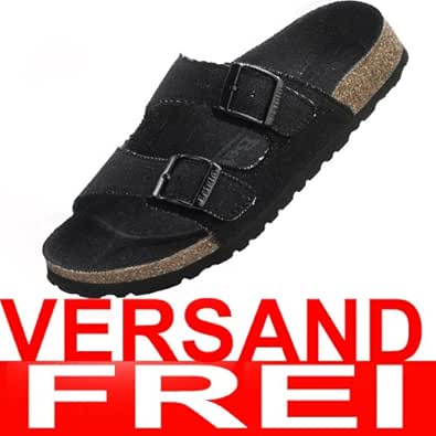 BETULA Boogie Sandalen Textil, Black Denim, Größe 36 mit schmalem ...