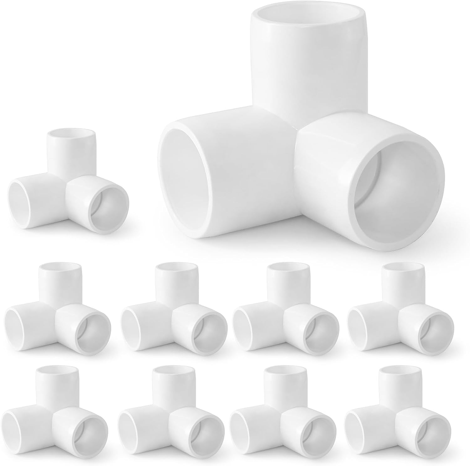 Zernmiarder 5 Way PVC Pipe Fittings 3/4 Inch, PVC Elbow Corner Side ...