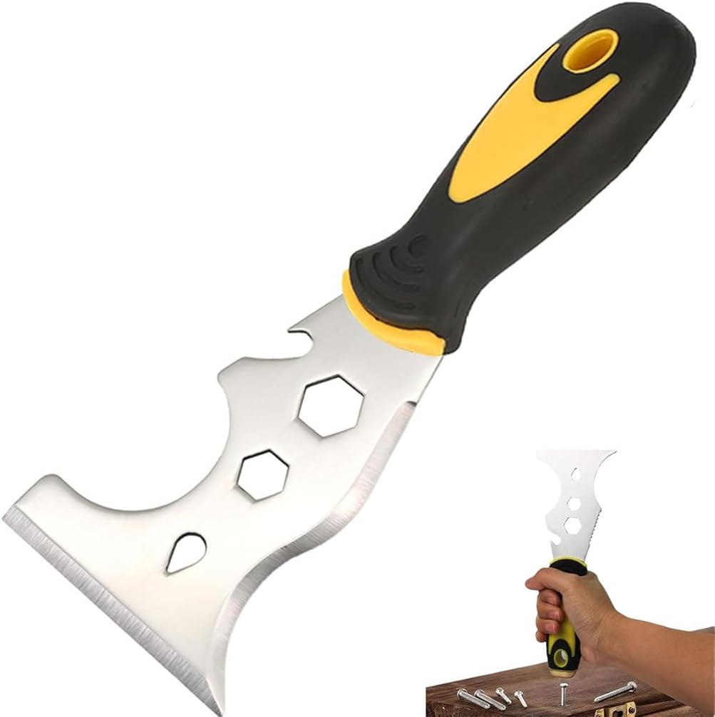 Scraper Tool, 13-in-1 Stainless Steel Painters Tool, Professional Multi ...