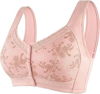 Glamorette Granny Bra Glamorette Snap Front Bra Older Women Glamorette Cotton Front Closure Bra ...