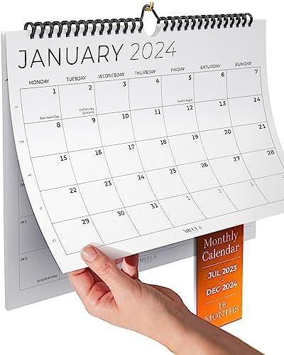 Generic Wirebound Month to View Calendar 249x231mm 2024 : Amazon.co.uk ...