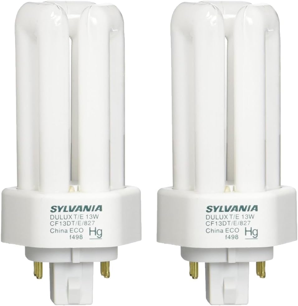 Sylvania 20891 Compact Fluorescent 4 Pin Triple Tube 2700K, 13-watt ...