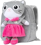 Amazon.com: HONGTEYA Toddler Plush Backpack with Stuffed Bunny Toy ...