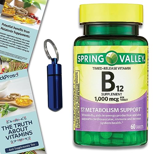 Snapklik.com : Spring Valley Timed-Release Vitamin B12 Tablets, 1,000 ...