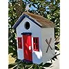Amazon.com : Beach Cottage Birdhouse is a Wood Birdhouse in Pure White ...