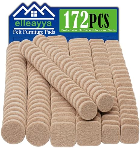 Scotch Felt Pads 162 PCS Beige, Felt Furniture Pads for Protecting ...