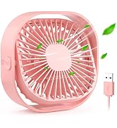 Amazon.com: Smilfree Mini USB Desk Fan, 3 Speeds Portable Small Fan ...