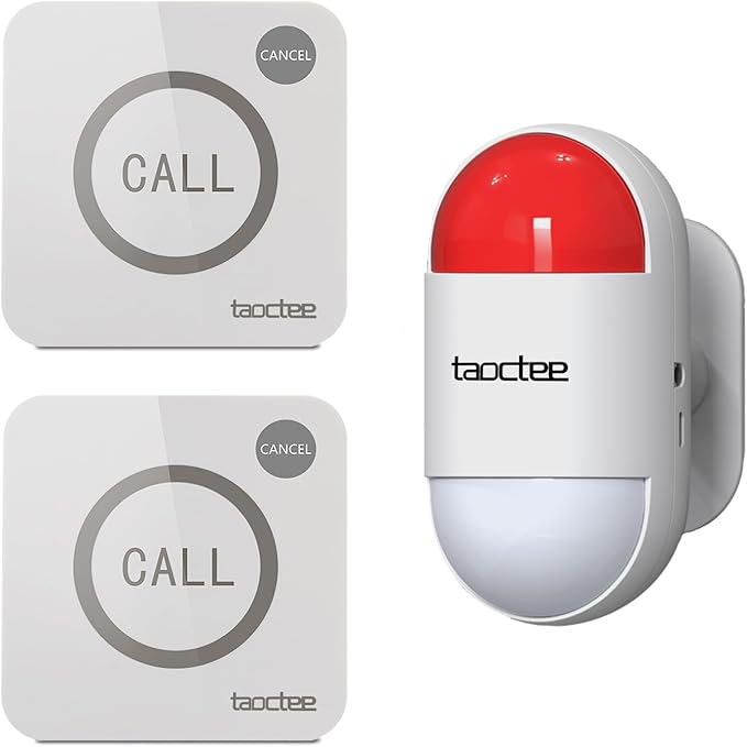 Amazon.com: taoctee Panic Button Alarm for House Remote Control Strobe ...