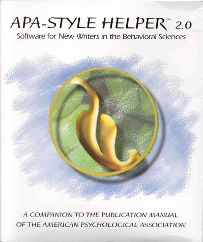 Apa-Style Helper 2.0: 9781557986221: Amazon.com: Books