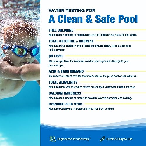 Taylor K-1005 DPD, 9-in-1 Pool Test Kit for Test Kit for Free & Total ...