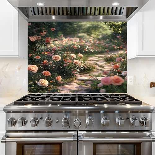 Amazon.com: Glass Backsplash for Kitchen Wall, Easy to Install Kitchen ...