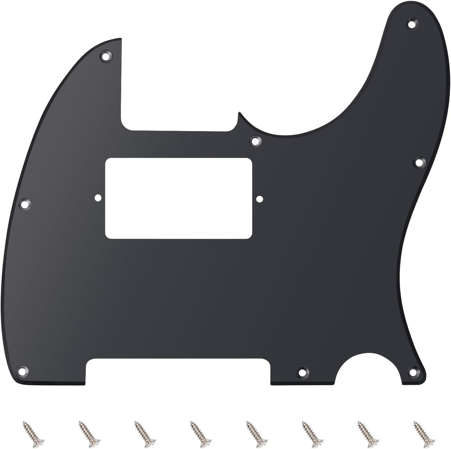 Amazon.com: Banworks 1 Ply Tele HS/HH Pickguard 8-Hole Electric Guitar ...