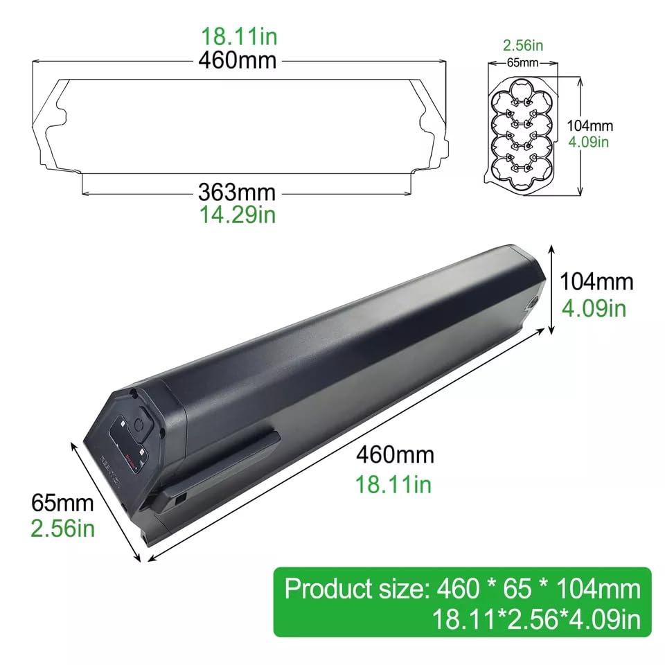 Ebike Battery 3-7 Days Delivery) 48V 13Ah 17.5Ah Reention Dorado Plus E ...