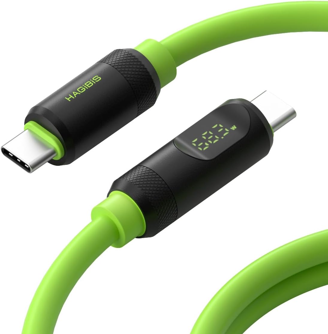 Hagibis USB 4 Cable, LED Display USB C 240W Fast Charging Cable with 8K ...