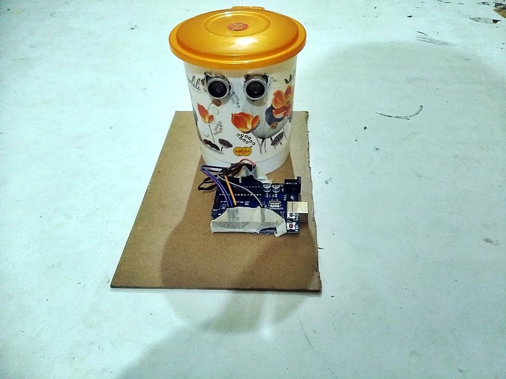 Automatic Smart Sensor Dustbin With Lid Iot Project School Science ...