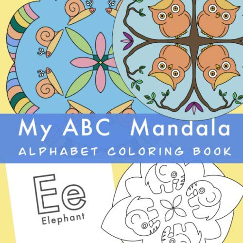 My ABC Mandala Alphabet Coloring Book: Mindful Beans: 9781707836758 ...