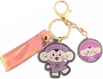 Amazon.com: HAIHUANG KPOP ITZY Keychain WDZY Character Three-Pendant ...