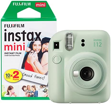 Fujifilm Instax Mini 12 Instant Camera with 40 Shots - Mint Green ...
