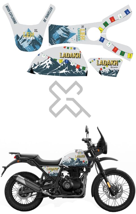 Grayfixx Ladakh Edition Full Body Sticker for Himalayan 411 | Made in ...