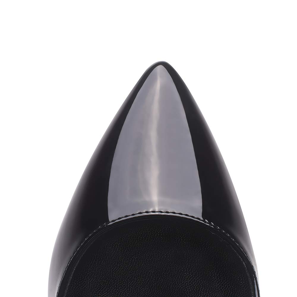 GENSHUO Women Fashion Pointed Toe High Heel Pumps Sexy Slip On Stiletto ...
