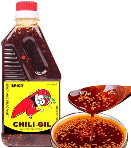 Amazon.com: Chili Oil Hot Spicy Crunchy Sesame Chili Cris Flavor Spicy ...