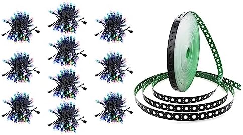 Amazon.com: ALITOVE DC 12V WS2811 12mm Diffused Digital RGB LED Pixel ...