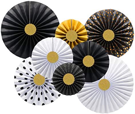 Amazon.com: Sunshine Yellow Round Hanging Paper Fans Decorations Baby ...