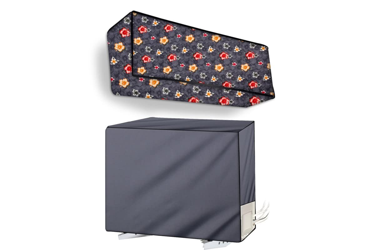 Stylista Split ac Cover Set of Indoor and Outdoor Unit Compatible for 1 ...