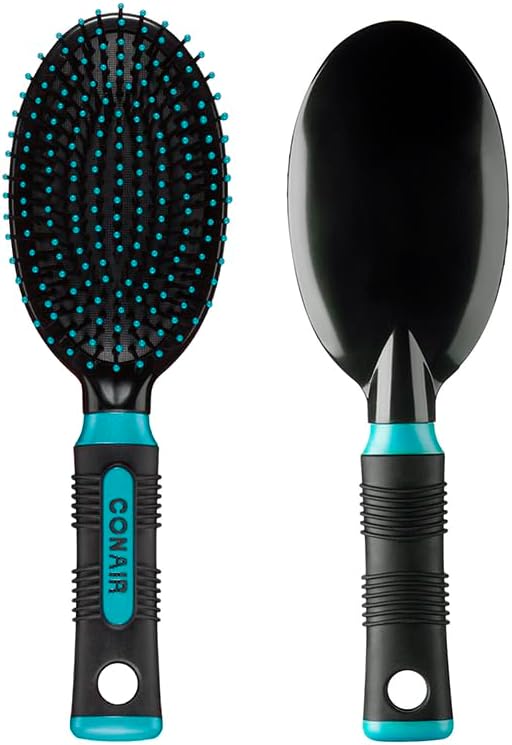 Amazon.com : Conair Detangle & Style hair brush set - wide tooth comb ...