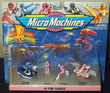 Buy Micro Machines Mighty Morphin Power Rangers Number 5 Pink Ranger by ...