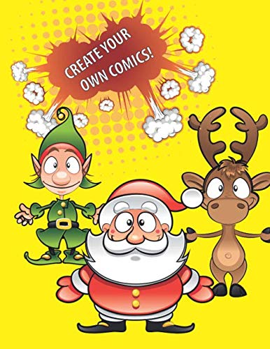 Create Your Own Comics!: Blank Xmas Theme Cartoons Templetes for Kids ...