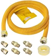 Amazon.com: JUWO 72" Dryer Gas Line for Stove, Dryer, Water Heater, 1/2 ...