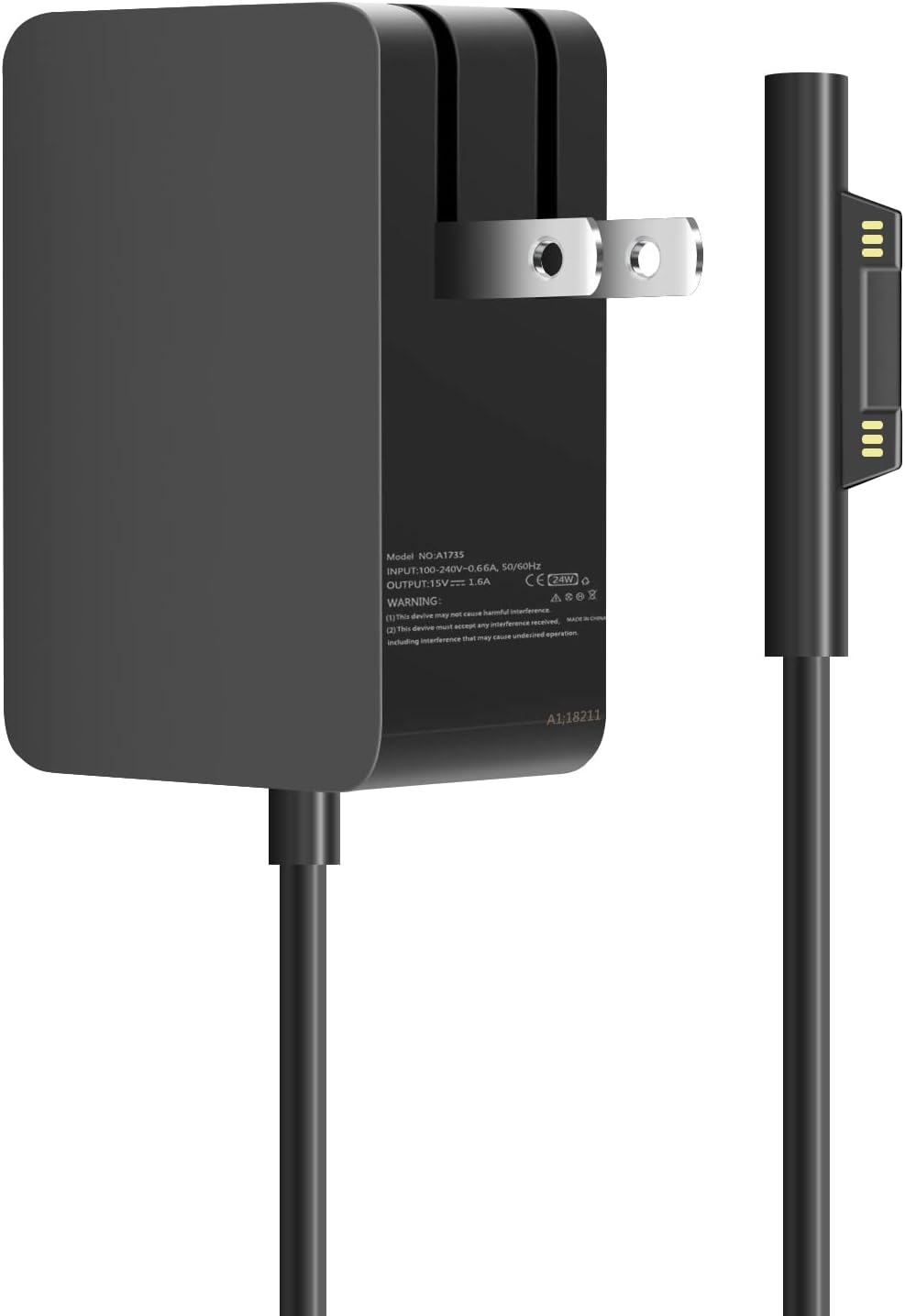 Amazon.com: Charger for Microsoft Surface go Surface pro 24W Power ...