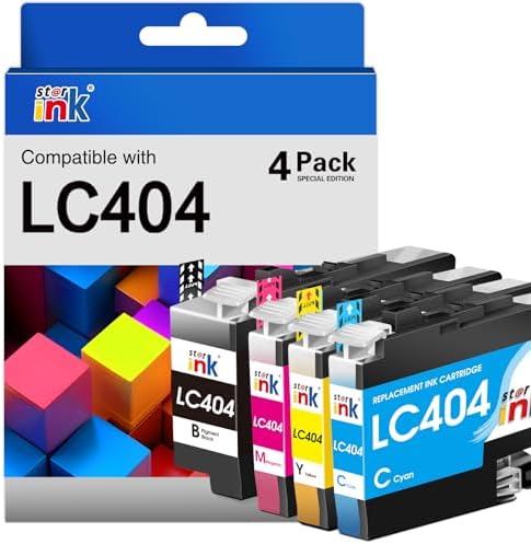 Amazon.com: LC404 Ink Cartridges Replacement for Brother LC 404 LC404BK ...