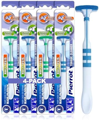 Amazon.com: Pierrot Tongue Cleaner – Dual Action Tongue Brush with Soft ...