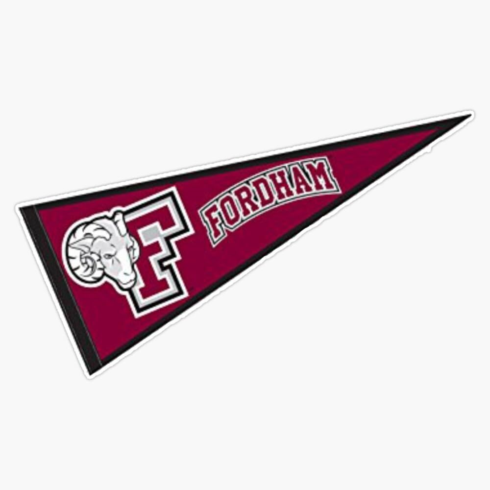 Amazon.com: Fordham Pennant Bumper Sticker Vinyl Decal 5" : Sports ...