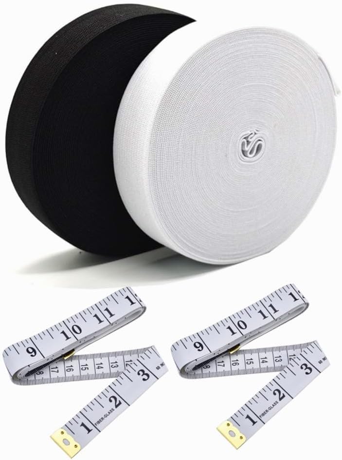 2 Pack Knit Elastic Spool,Heavy Stretch High Elasticity Knit Elastic ...