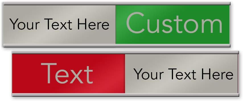 Amazon.com : NapTags Custom Slider Sign for Wall or Door (Red/Green, 6 ...