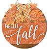 Amazon.com: Moucuny Hello Fall Football Sign for Front Door ...