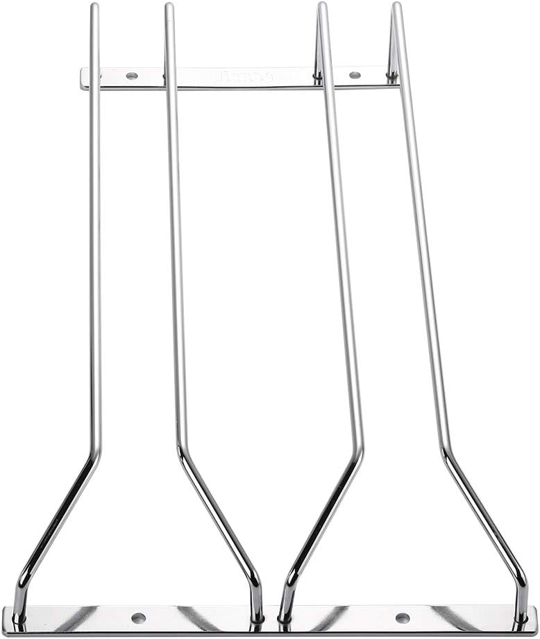 Dianoo Wine Glass Rack Under Cabinet Hanging Wire Stemware Rack Holder ...