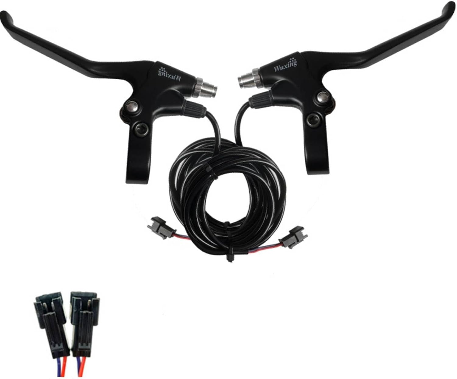 Amazon.com : Frdhee Bicycle Brakes Lever, 2 Wires Left & Right E-Bike ...