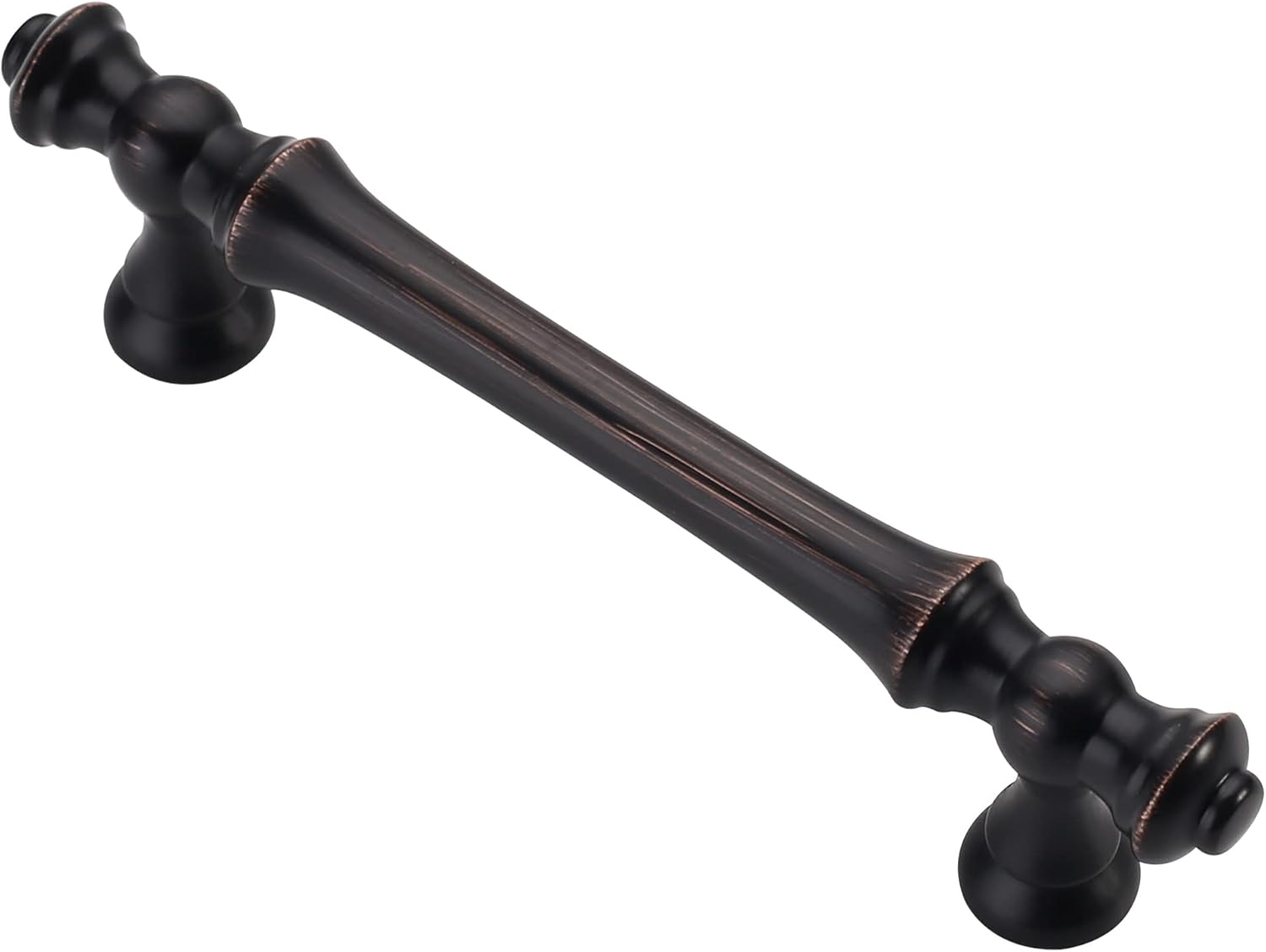 Alzassbg 10 Pack Oil Rubbed Bronze Cabinet Pulls, 3-3/4 Inch(96mm) Hole Centers Morden Straight ...